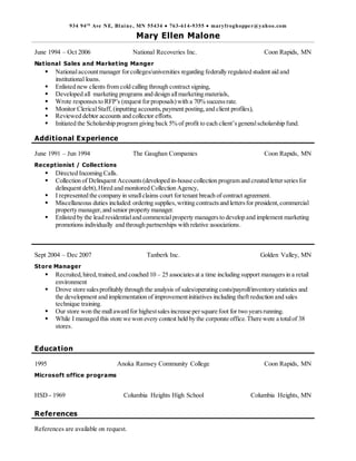 Resume-Mary Ellen Malone | DOCX