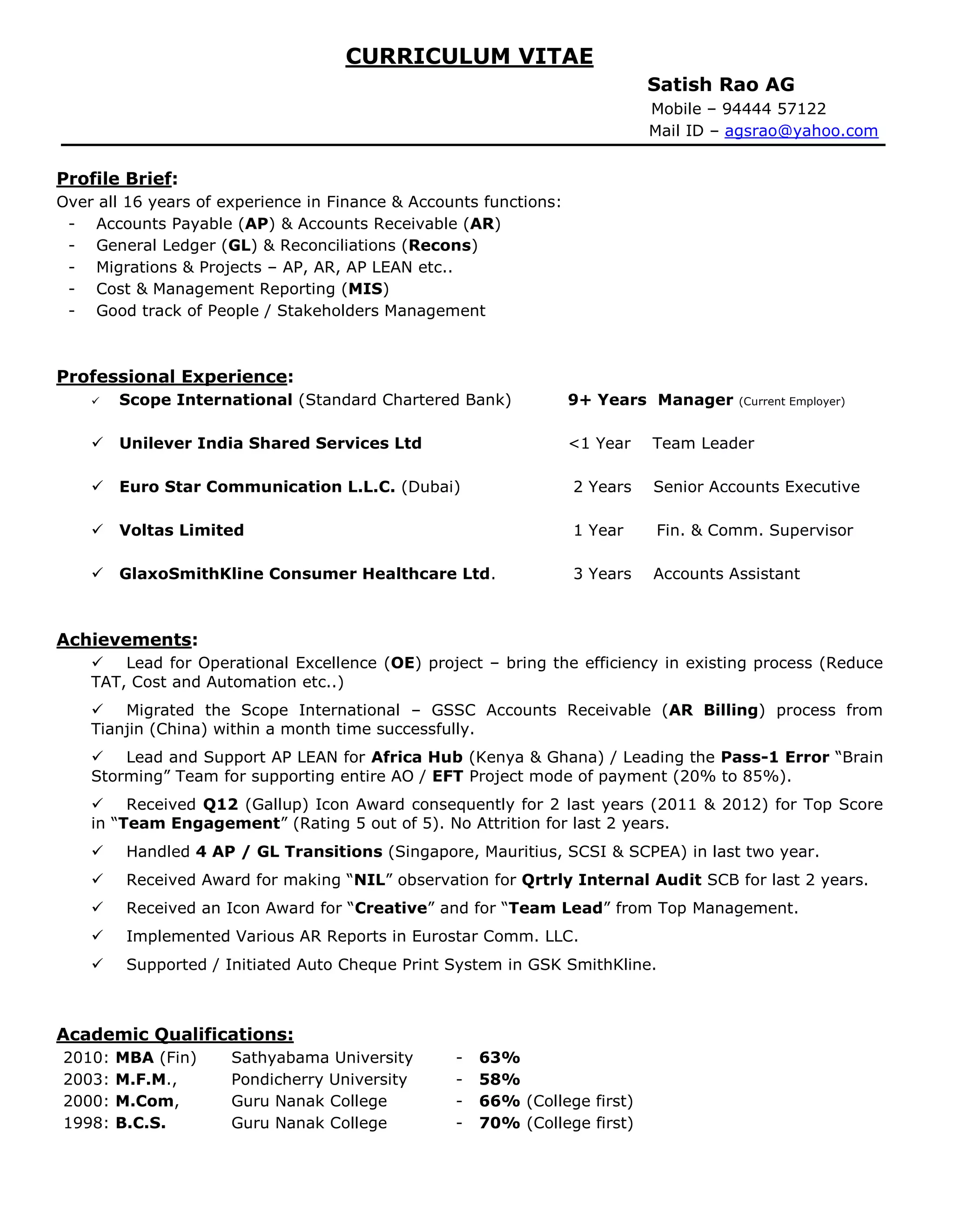 Resume | PDF