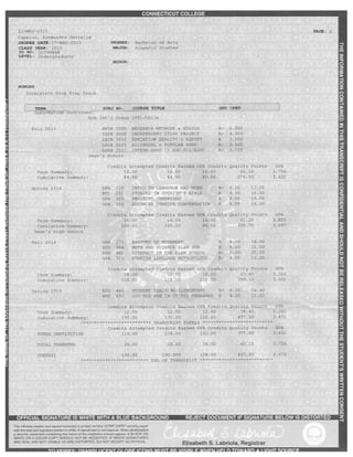 Official College Transcript | PDF
