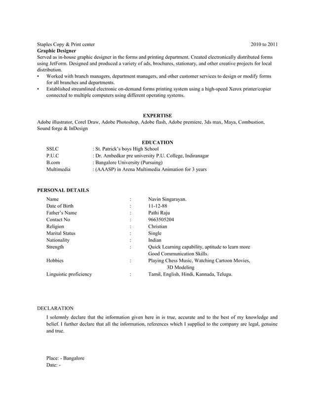 Navin Resume | PDF