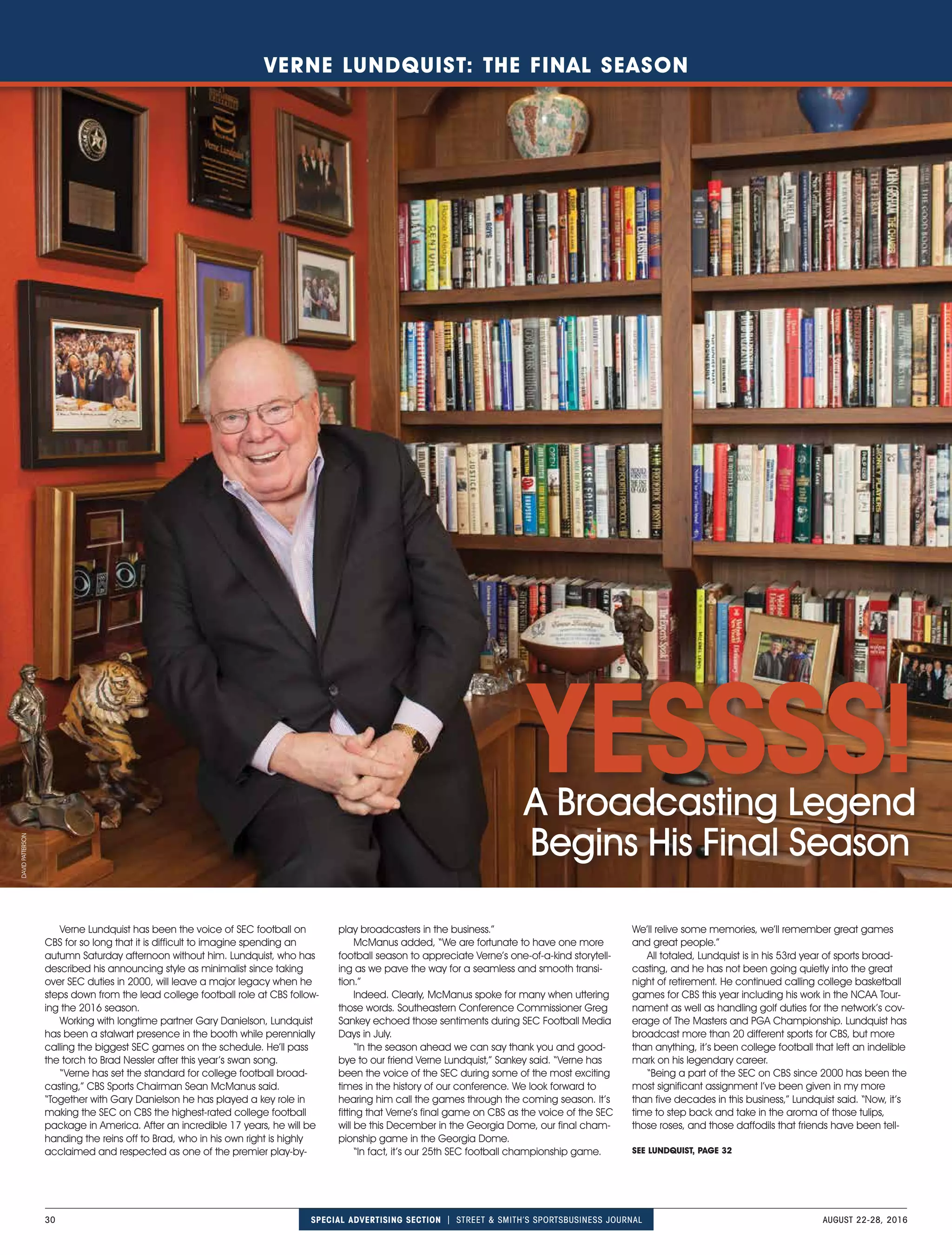 Verne Lundquist Tribute Section | PDF