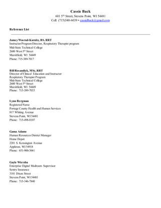 Reference List | PDF