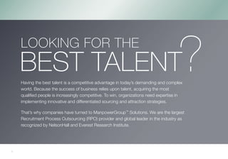 ManpowerGroup Solutions RPO PPT | PDF