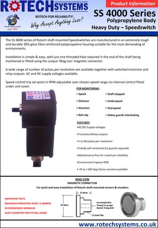 Rotech Systems Product Catalogue | PDF