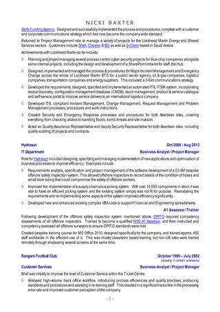 CV Nicki Baxter - General | DOCX