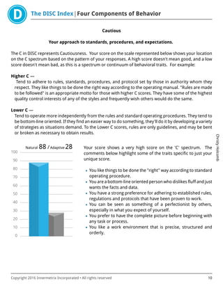 Innermetrix DISC Assessment-Christy_Holcomb | PDF