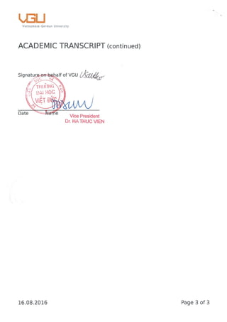 Academic Transcript Total | PDF