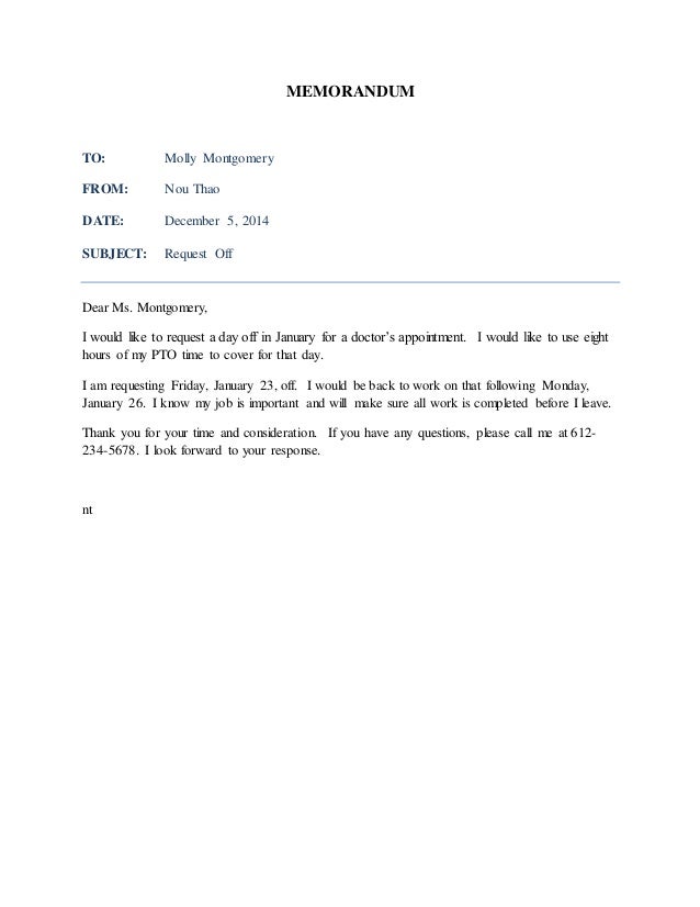 memorandum
