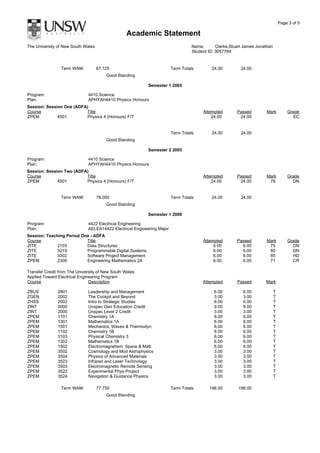 Academic Statement - Stuart Clarke | PDF