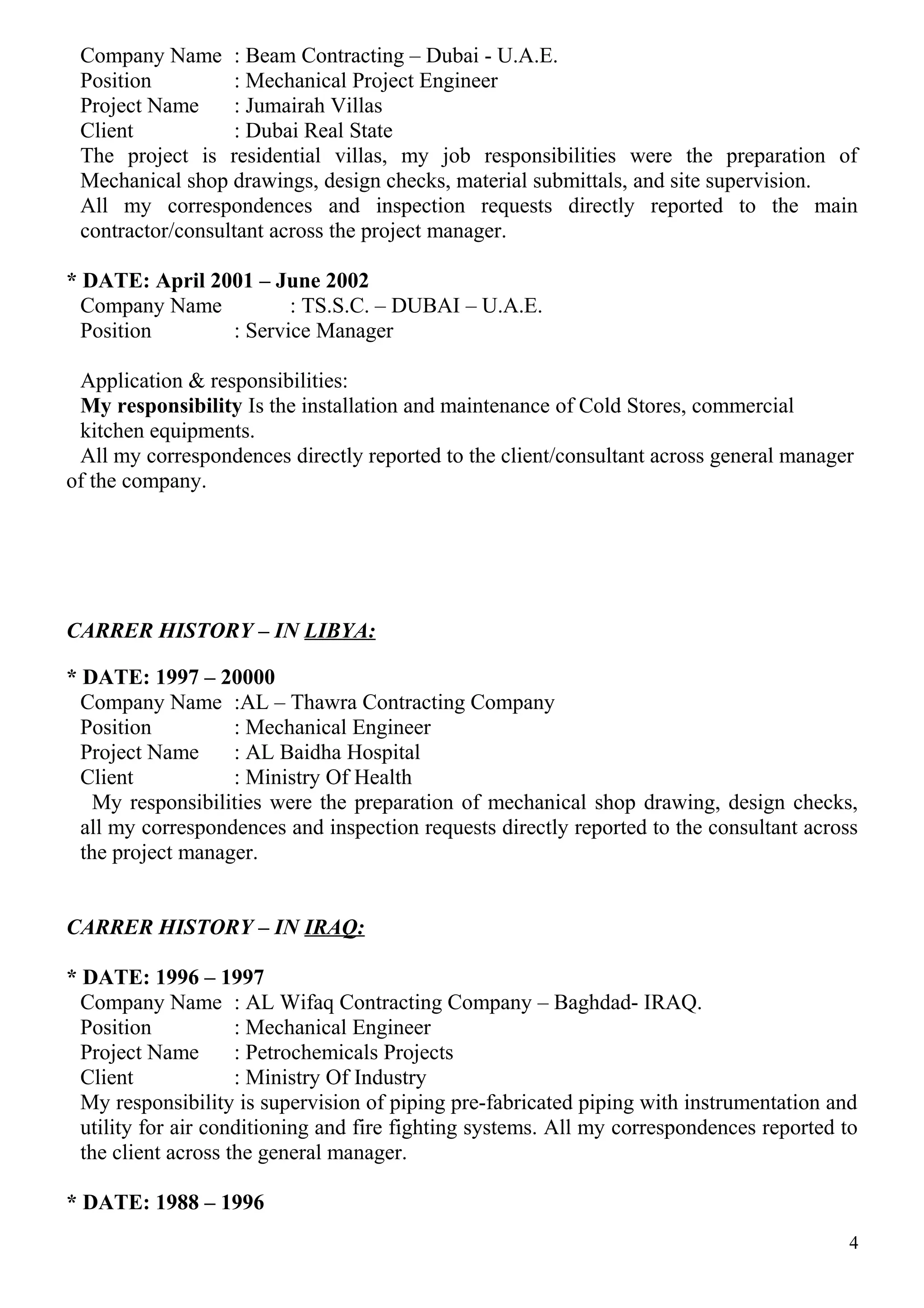 Sr[1].Mech. Eng. Ayad Anad CV 3 | DOC