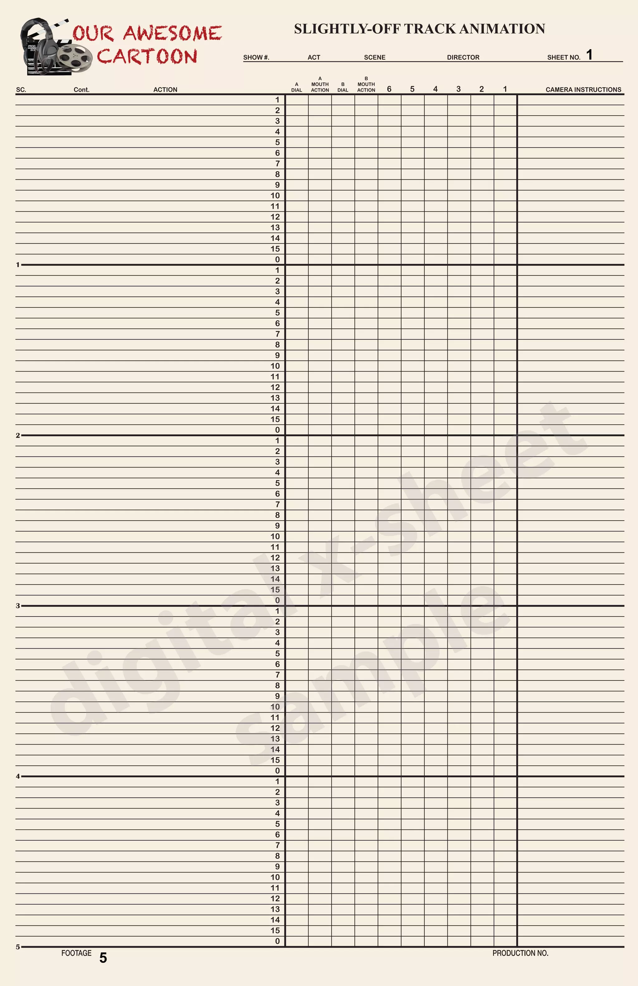 sample unbranded digital x-sheet | PDF