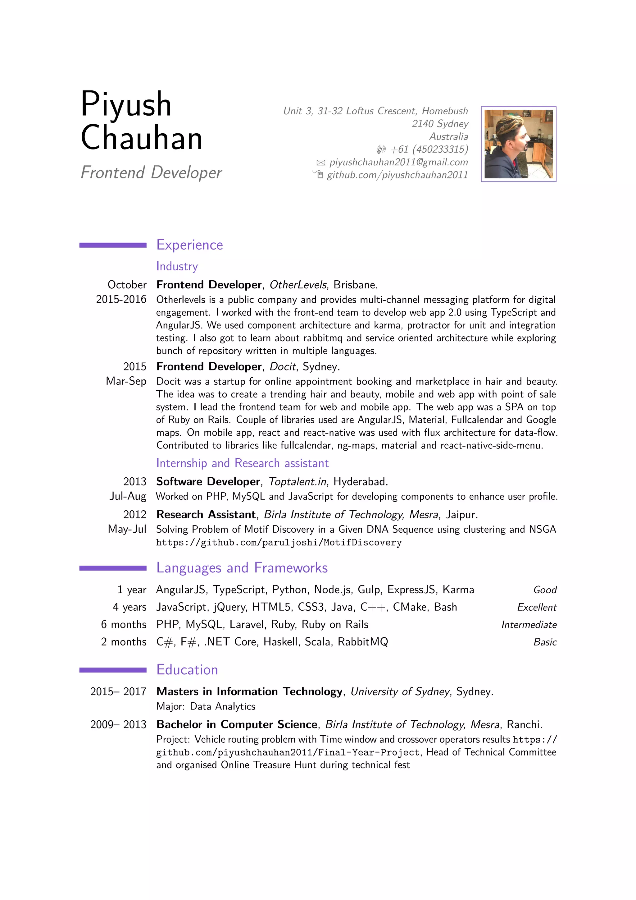 CV | PDF | Web Development | Internet