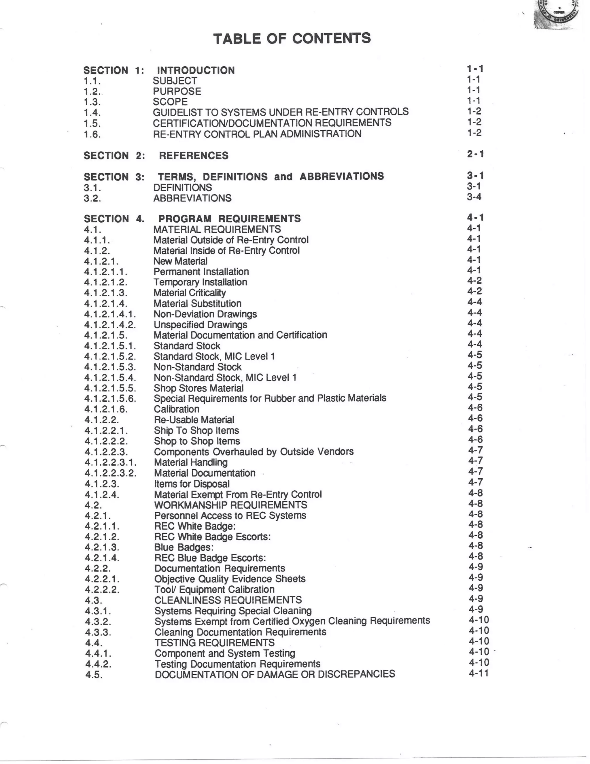 Re-Entry Control Program - Introduction | PDF