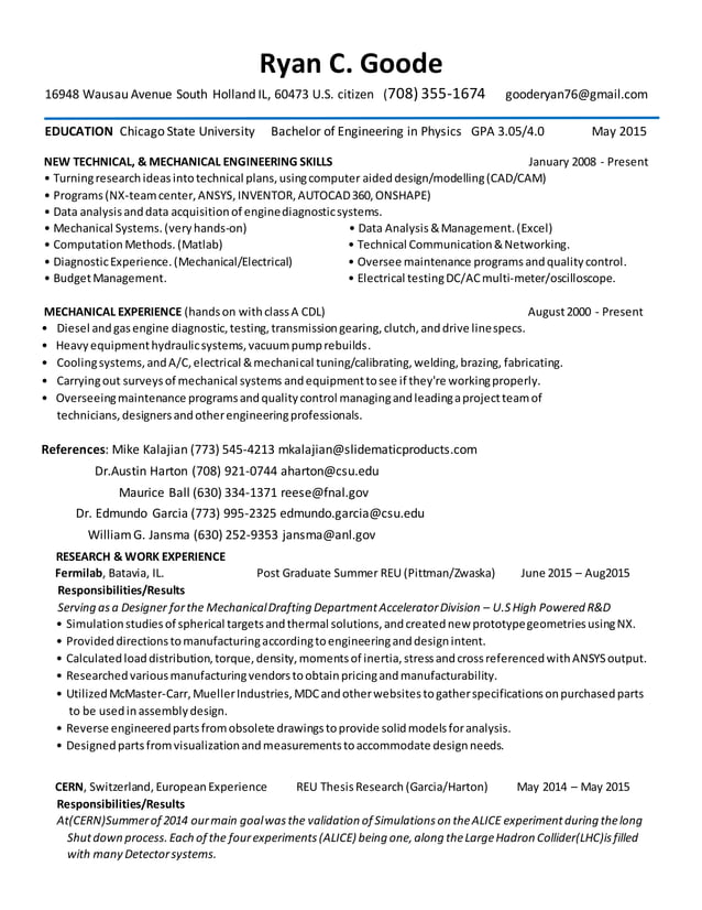 Ryan Goode Resume all(2page) | PDF