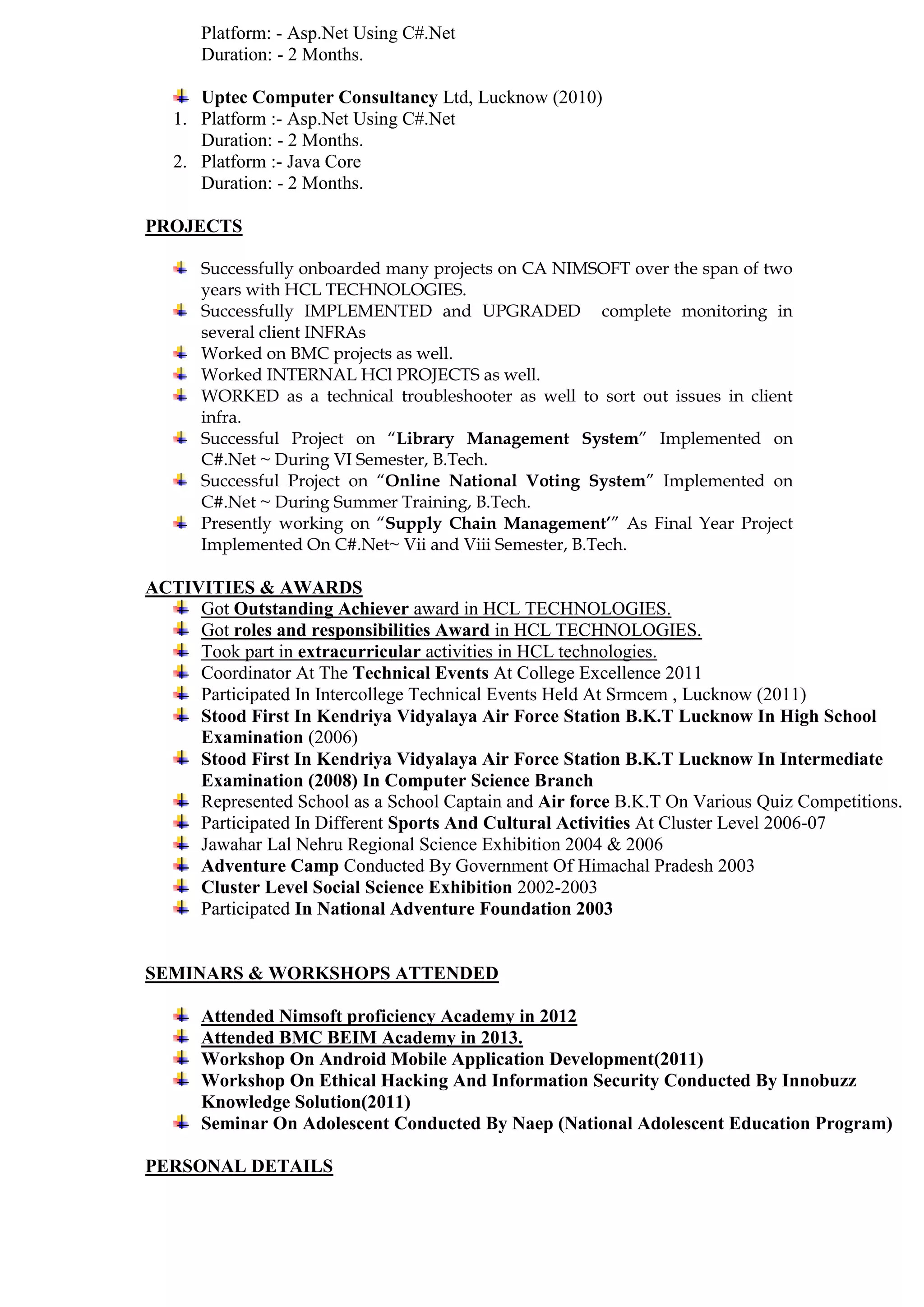 SHAHBAZ KHAN'S RESUME | PDF