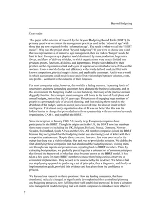 006-Beyond Budgeting | PDF