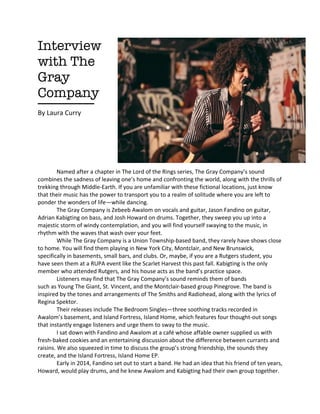 The Gray Company Article | PDF