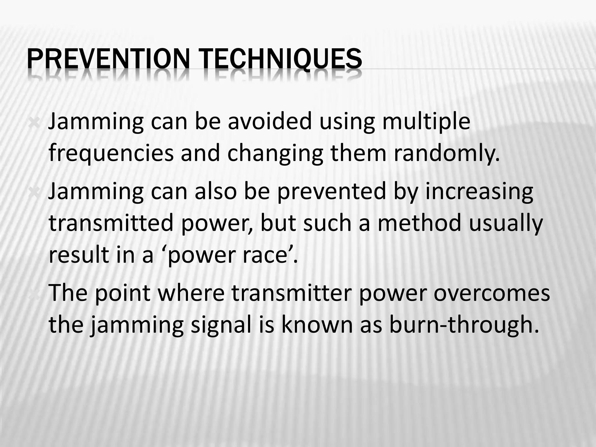 Presentation on Jamming | PPTX