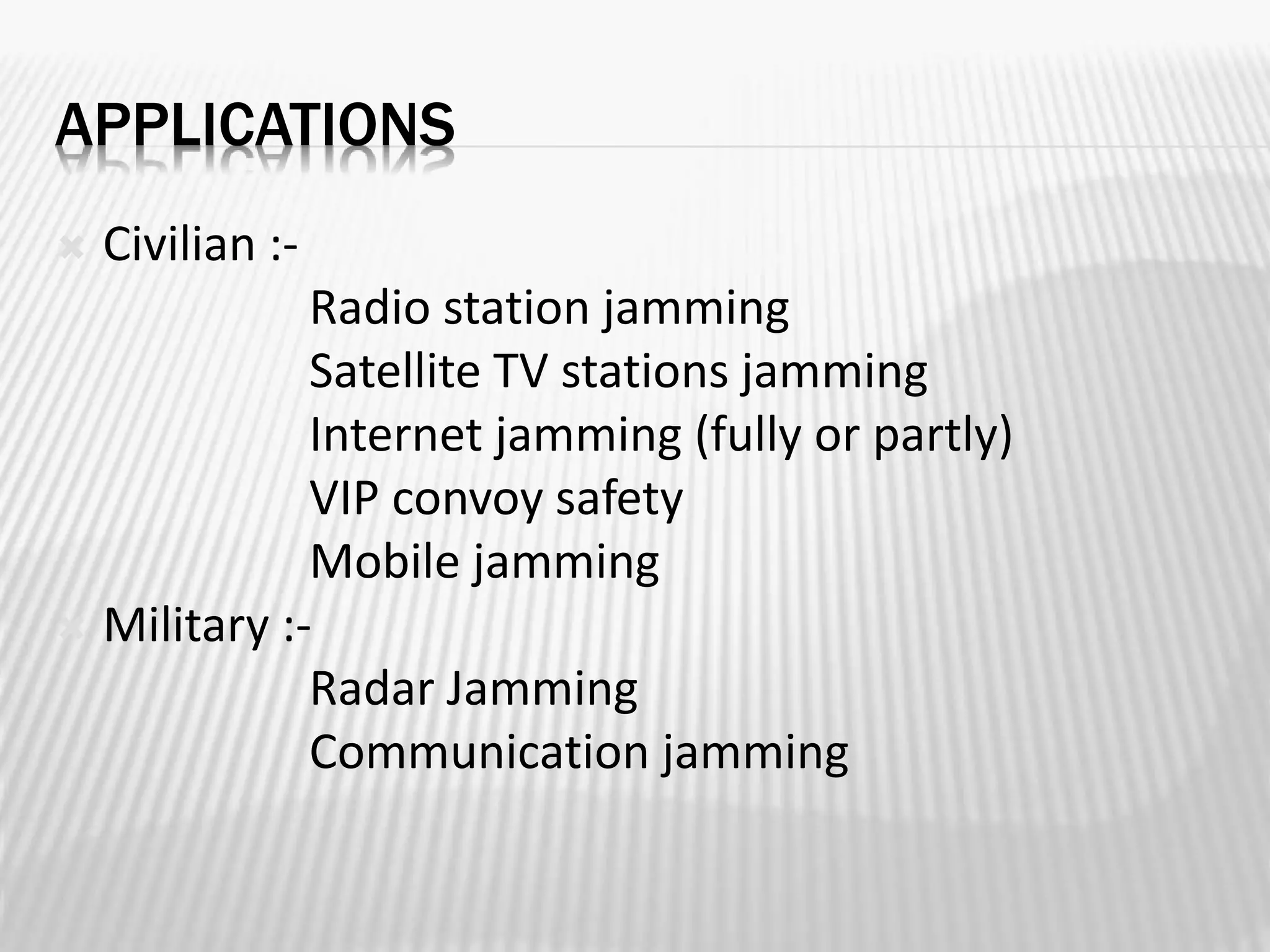 Presentation on Jamming | PPTX