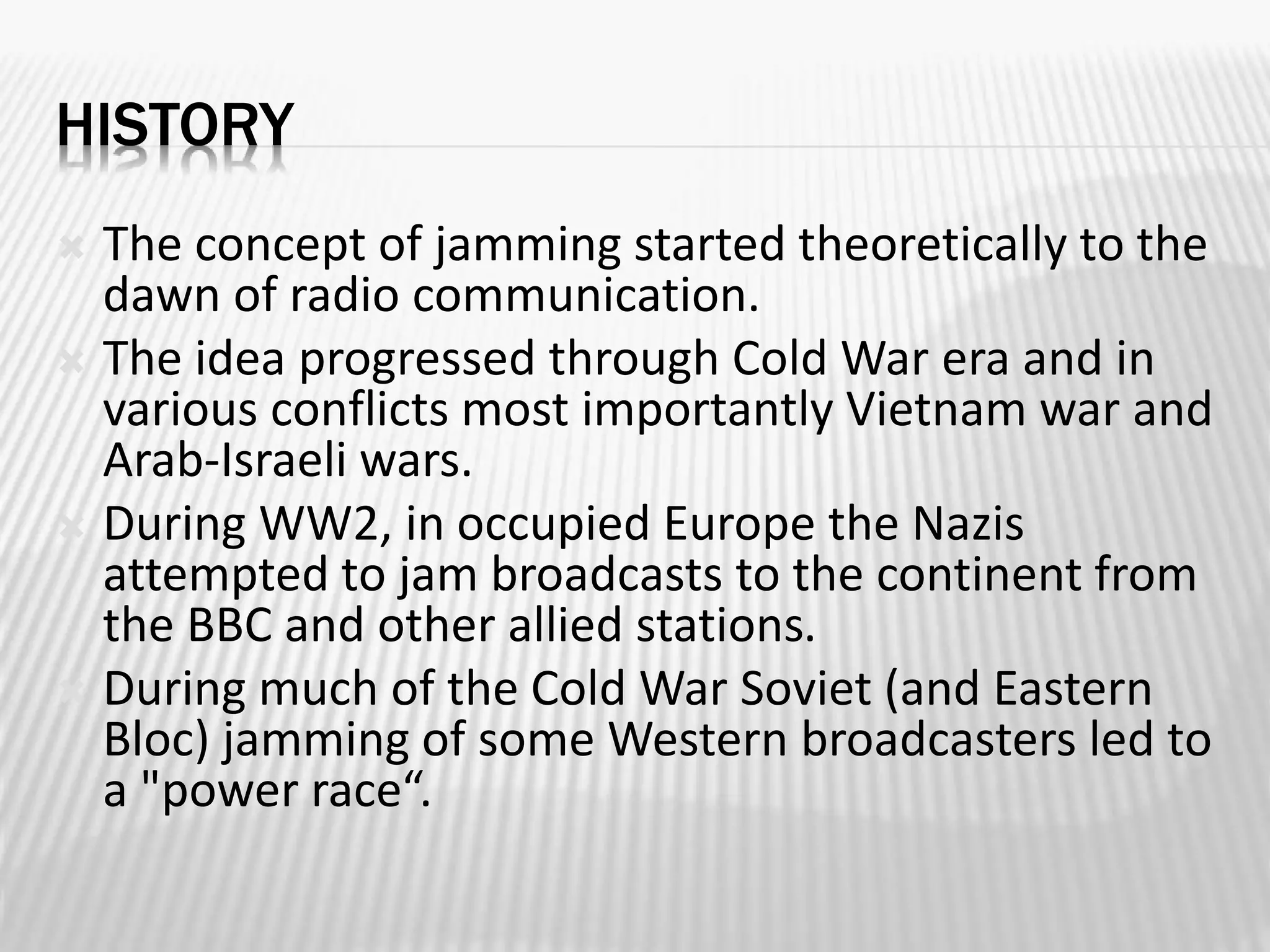 Presentation on Jamming | PPTX