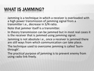 Presentation on Jamming | PPTX