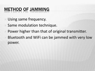 Presentation on Jamming | PPTX