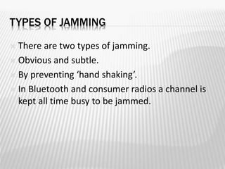 Presentation on Jamming | PPTX