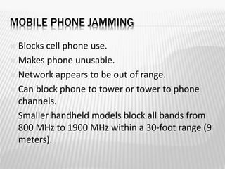 Presentation on Jamming | PPTX