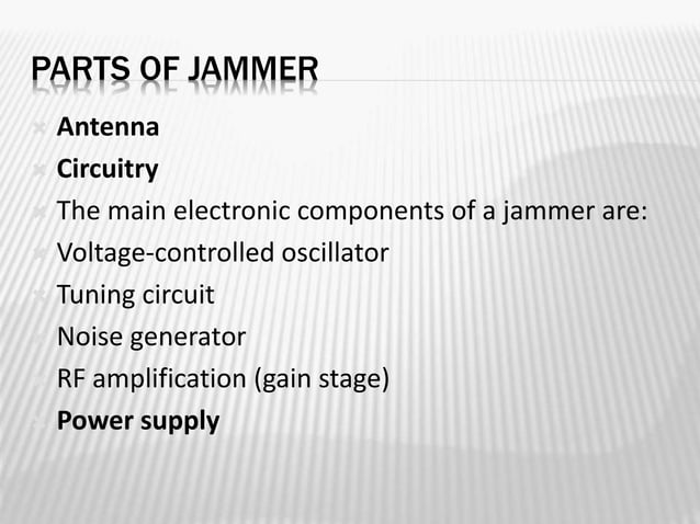 Presentation on Jamming | PPTX