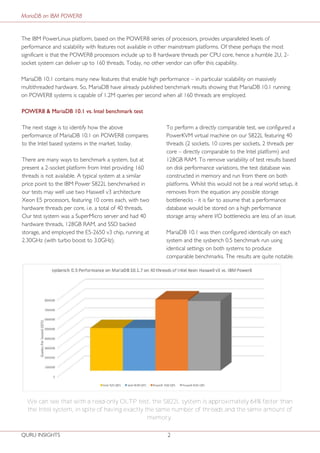 MariaDB on IBM POWER8 | PDF