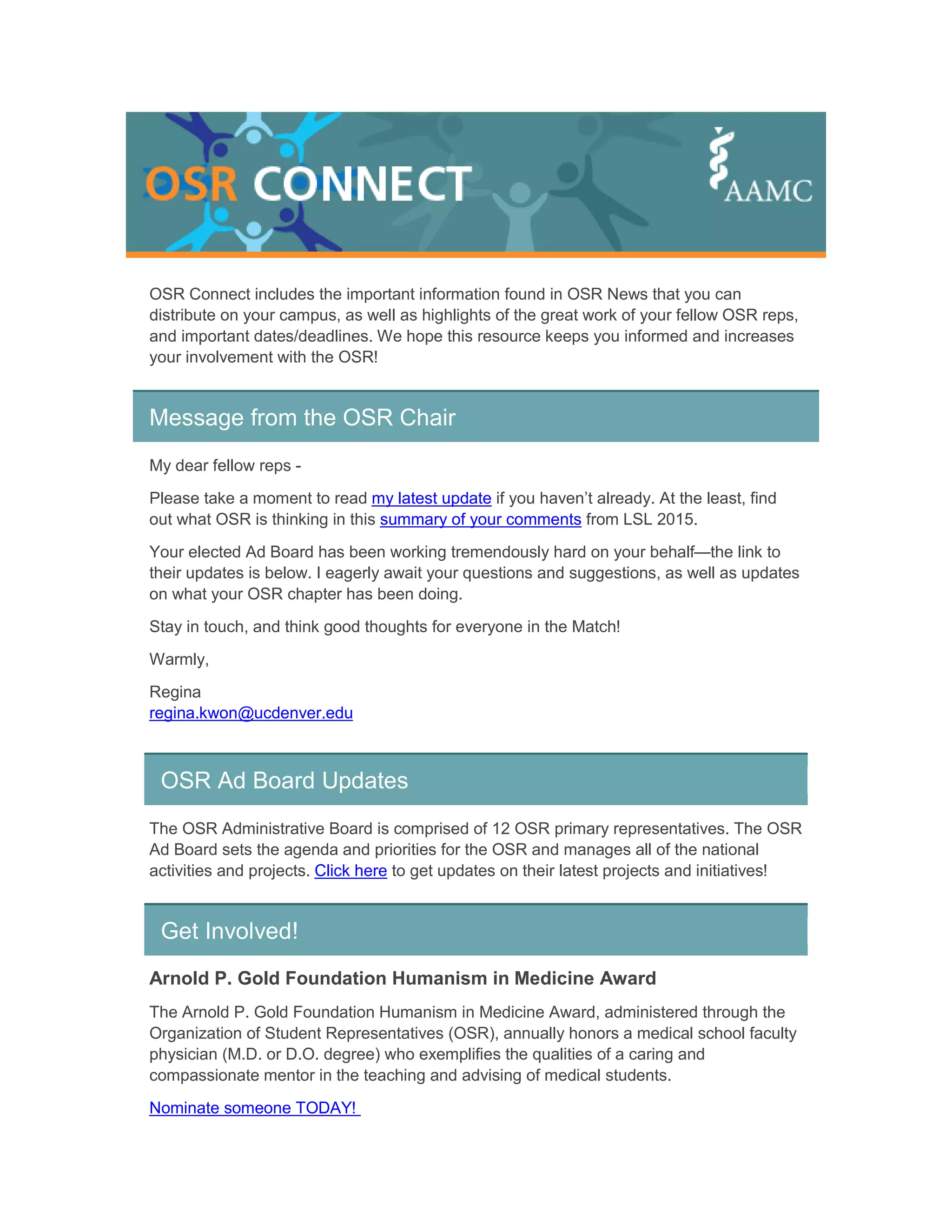 March OSR Connect | PDF