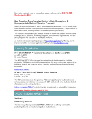 March OSR Connect | PDF