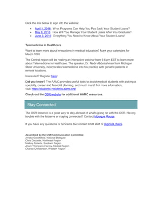 March OSR Connect | PDF