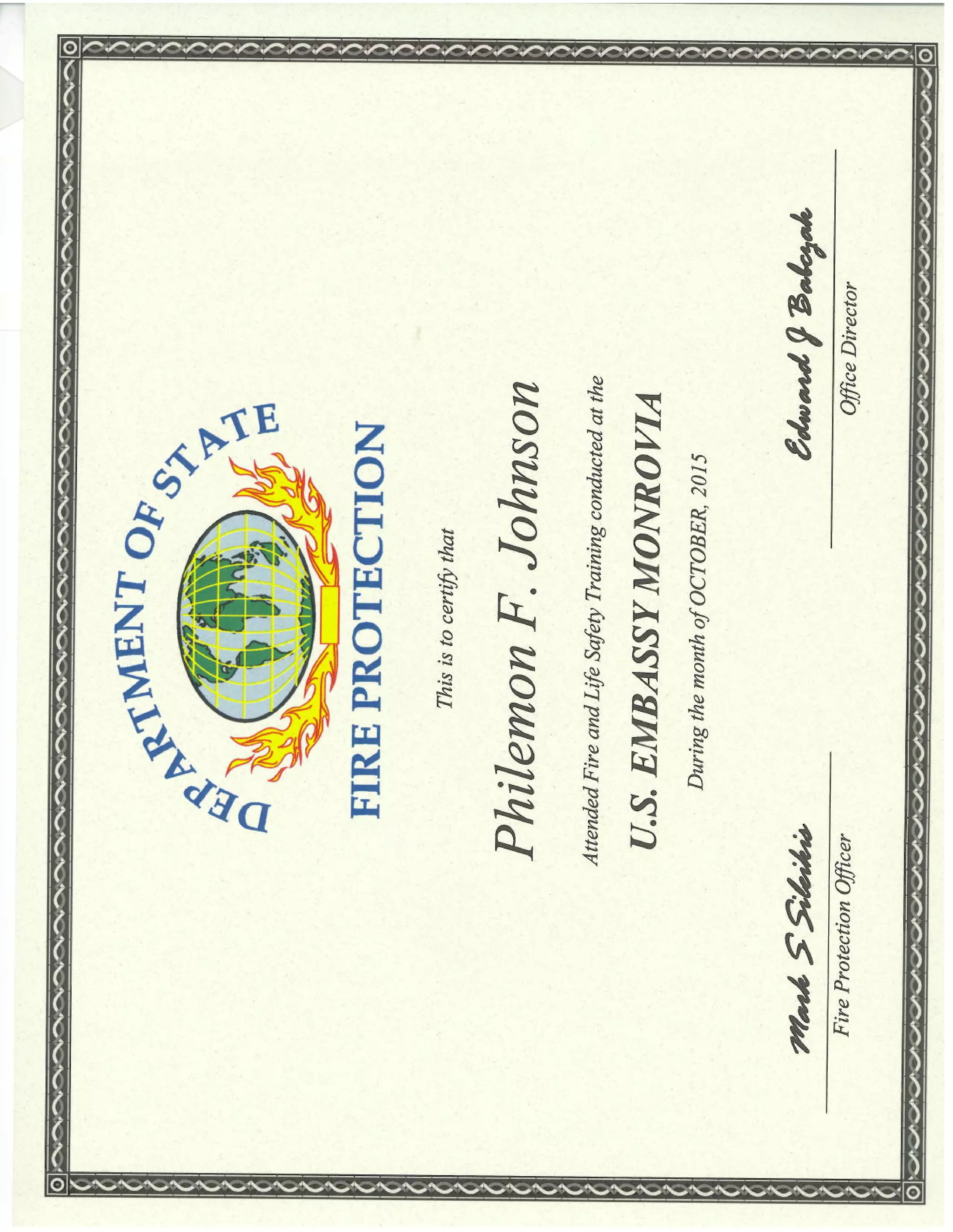 Fire Safety Certificate | PDF