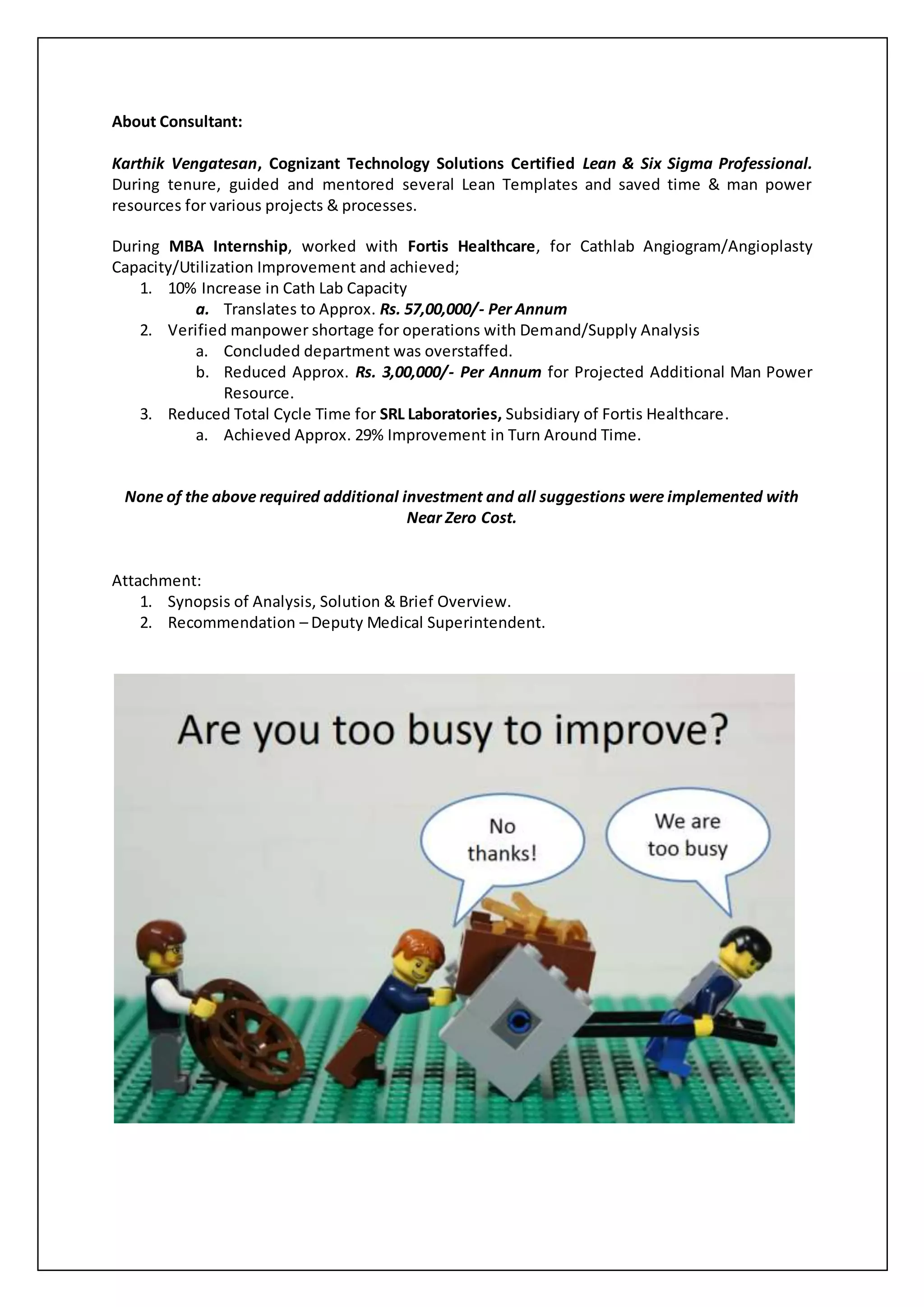 Lean Consulting Proposal | DOCX