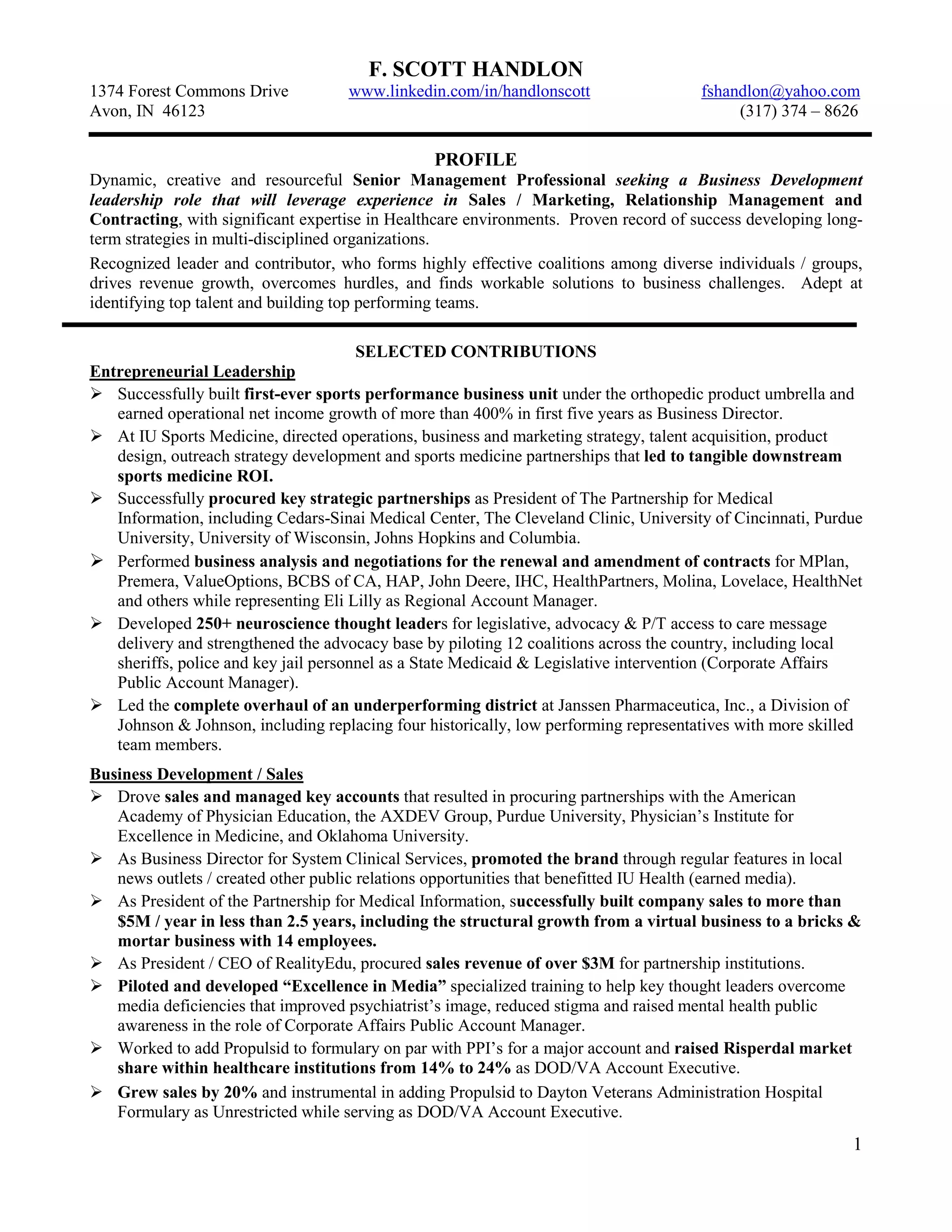 Handlon Scott Resume (FR) V2 | PDF