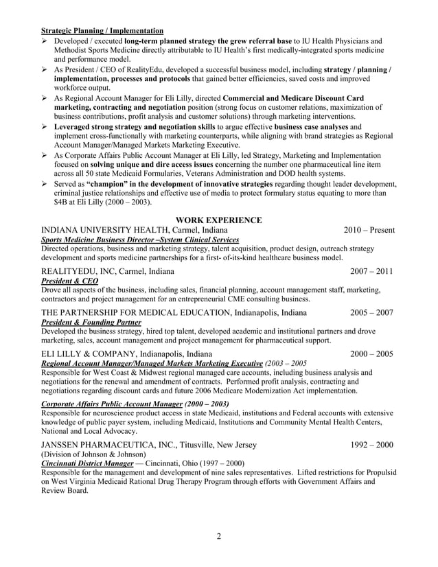 Handlon Scott Resume (FR) V2 | PDF | Healthcare Industry | Industries