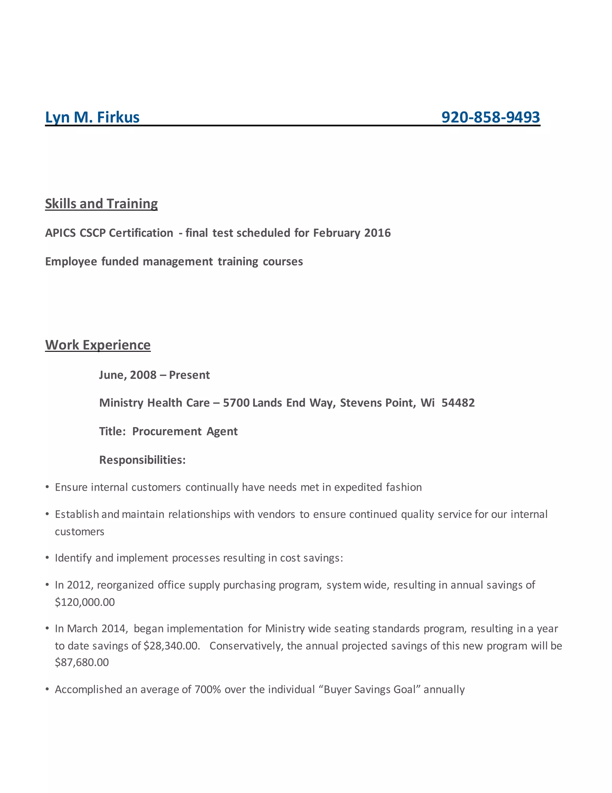 Lyn Firkus Resume | DOCX