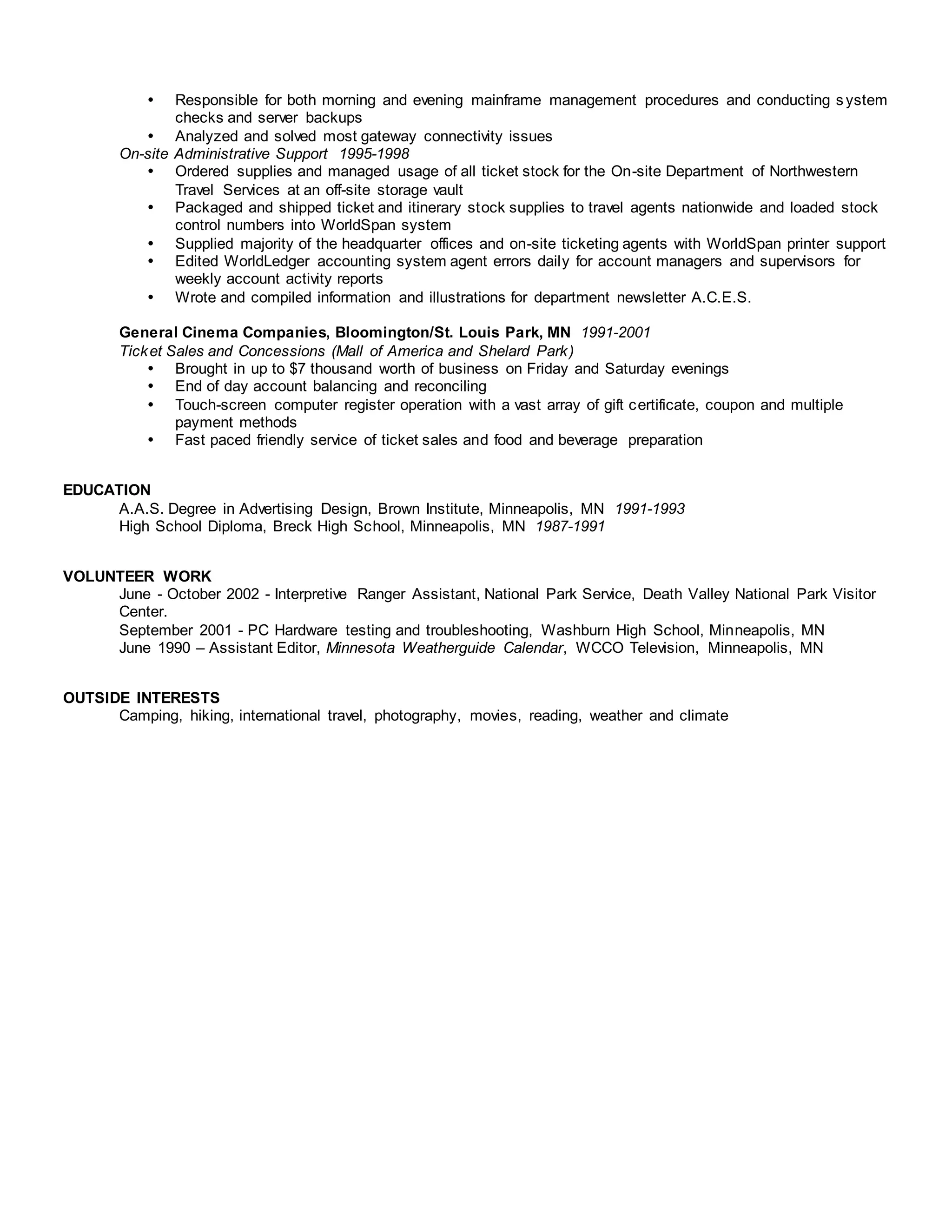 ATP Resume 2016 | PDF