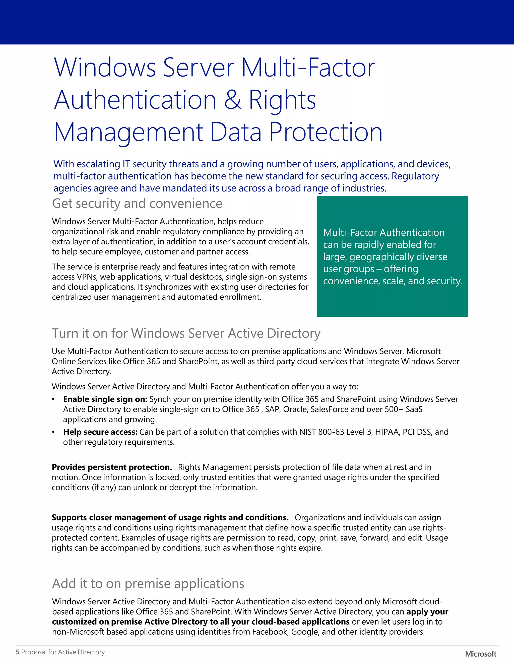 Active Directory Proposal | PDF