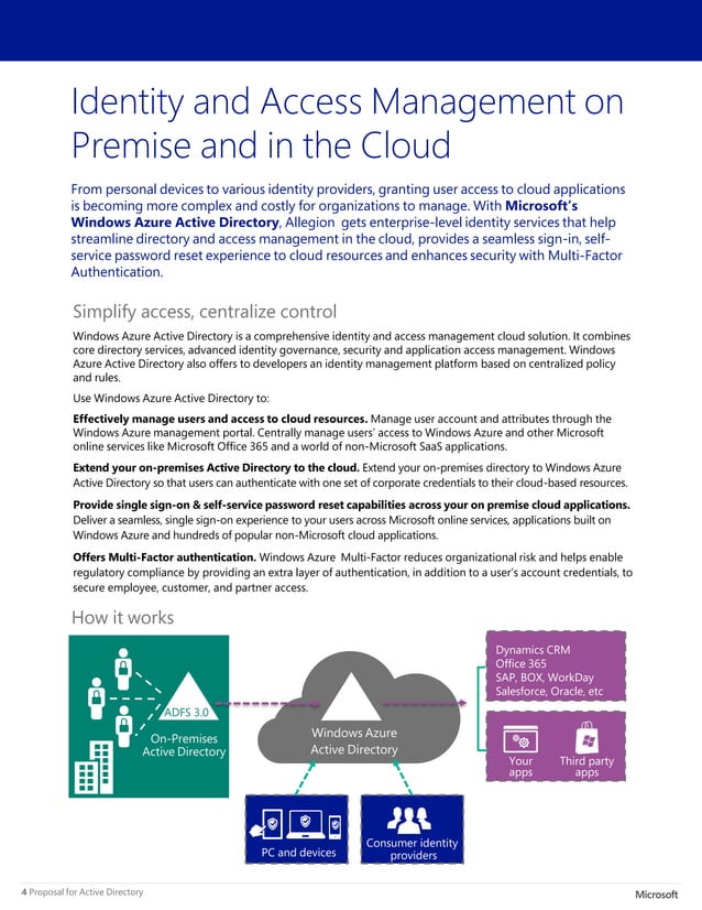 Active Directory Proposal | PDF | Operating Systems | Computer Software and Applications