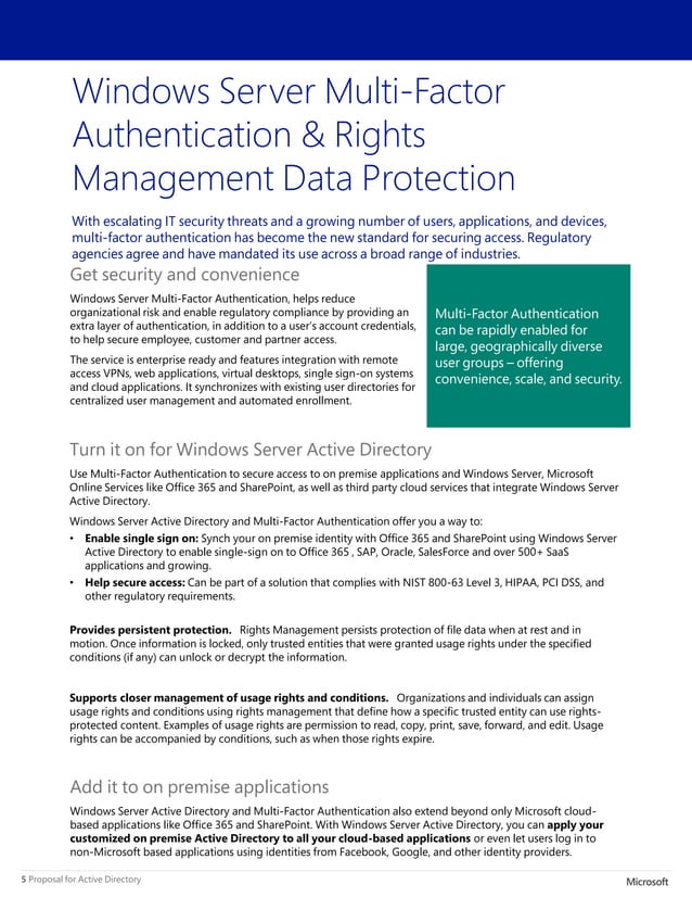 Active Directory Proposal | PDF | Operating Systems | Computer Software and Applications