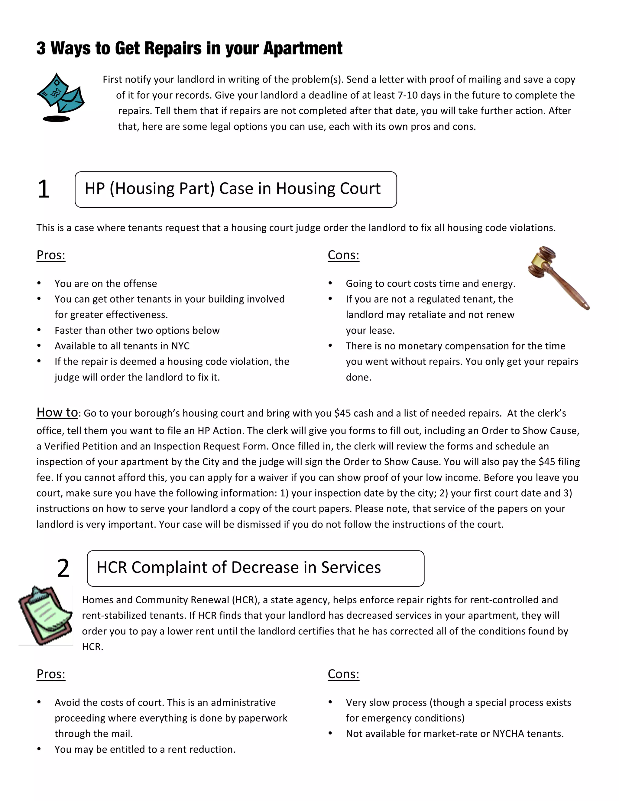 Repairs fact sheet | PDF