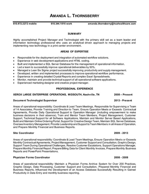 Amanda's Resume 2016 | PDF