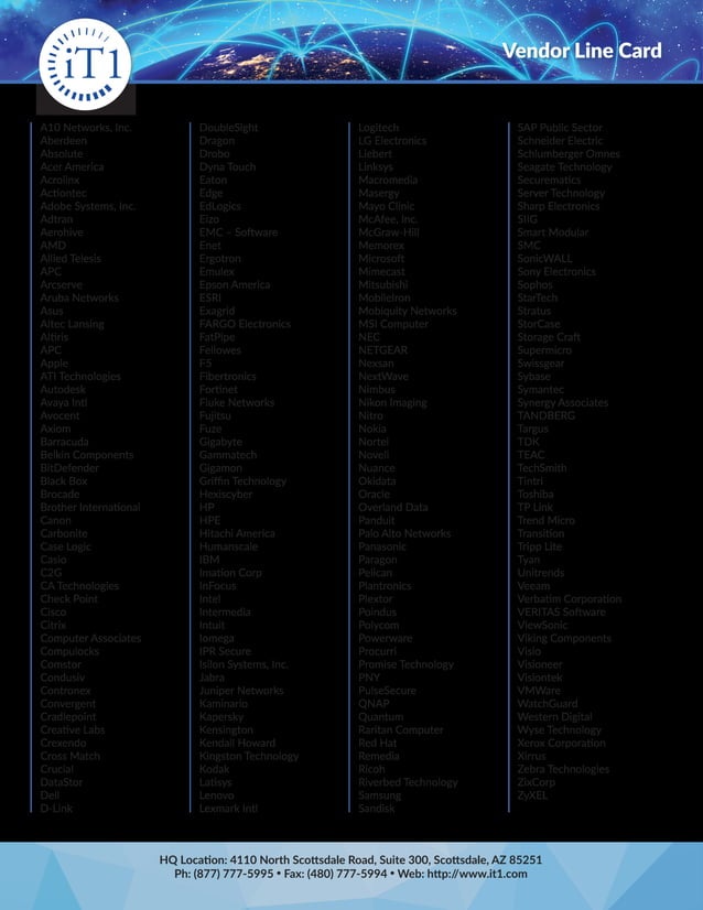 Vendor_line_card_Commercial | PDF