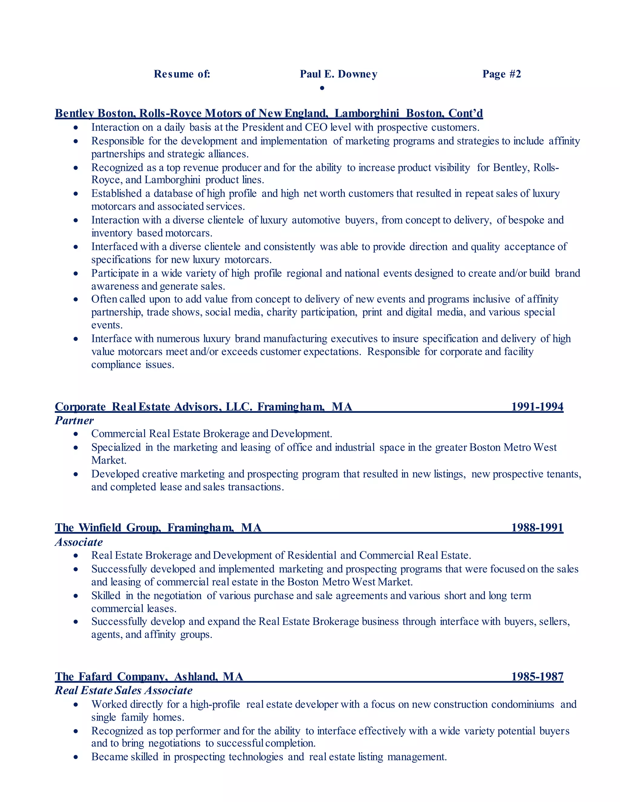 Paul Downey - Resume | DOCX