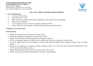 DESCRIPTIONS LIST WORK OF VAMED | DOCX