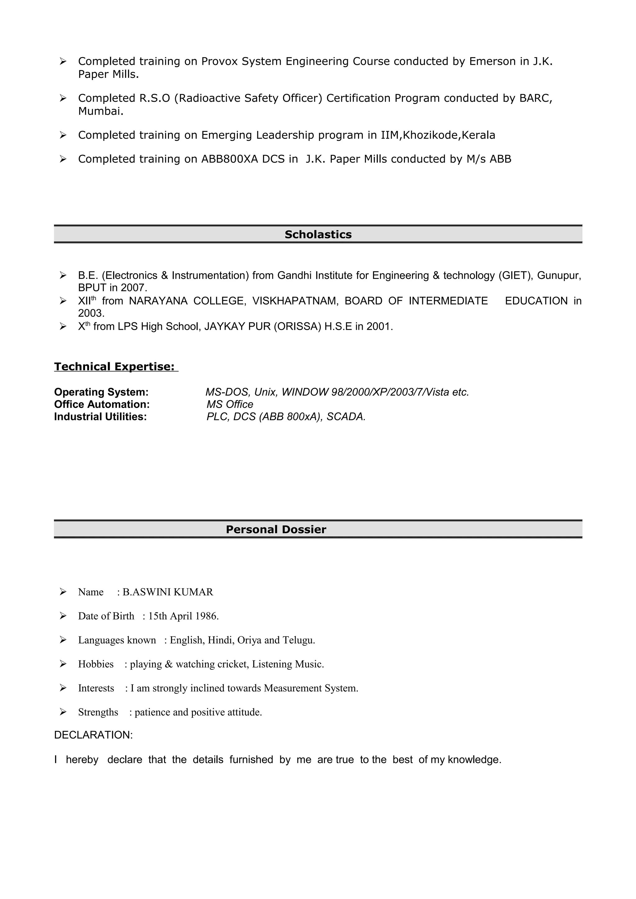 aswin resume (1) (1) (1) | PDF