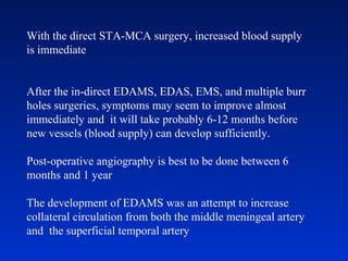 SURGICAL MANAGEMENT OF MOYA MOYA DISEASE | PPT