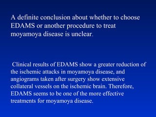 SURGICAL MANAGEMENT OF MOYA MOYA DISEASE | PPT